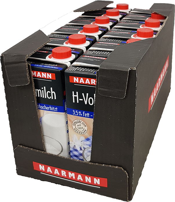 H-Milch Naarmann ultrahocherhitzt 3,5% Fett (12 x 1l) | Händlerportal ...